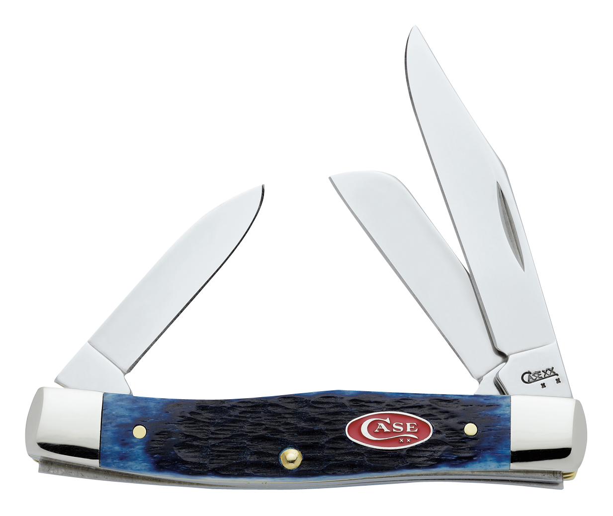 Case Navy Blue Jigged Bone Knife - Medium Stockman | Cabela's